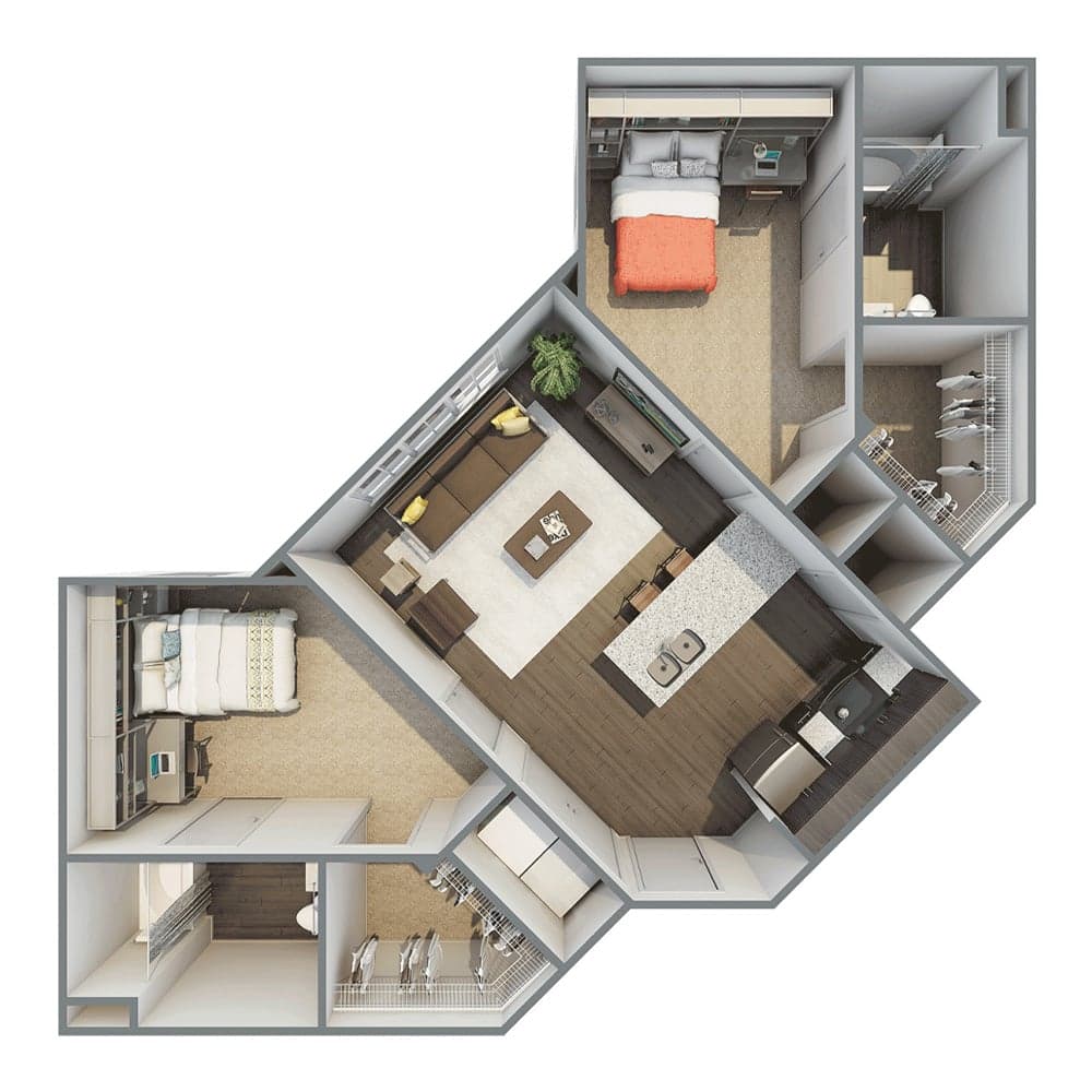 Fully Furnished 2-Bedroom Apartments Near USF